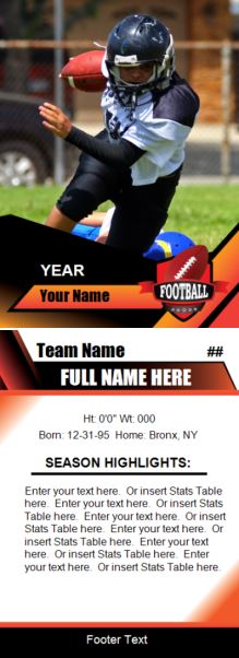 MyTradingCards.com - Make Your own Football Cards
