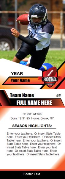MyTradingCards.com - Make Your own Football Cards