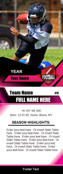 MyTradingCards.com - Make Your own Football Cards