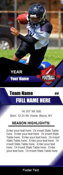 MyTradingCards.com - Make Your own Football Cards