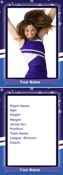 MyTradingCards.com - Make Your own Cheerleader Cards