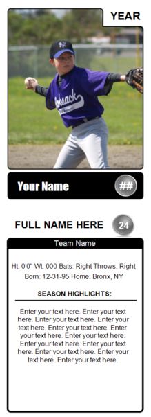 Mytradingcards.com - Make Your Own Baseball Cards