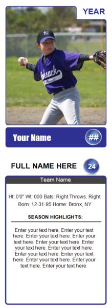 MyTradingCards.com - Make Your own Baseball Cards