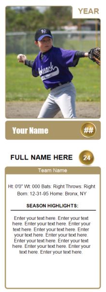 MyTradingCards.com - Make Your own Baseball Cards