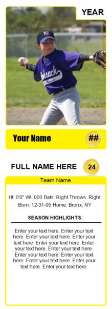 MyTradingCards.com - Make Your own Baseball Cards
