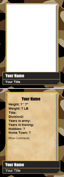 MyTradingCards.com - Make Your own Hero Cards
