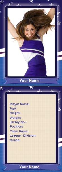 MyTradingCards.com - Make Your own Cheerleader Cards