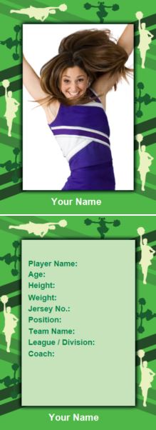 MyTradingCards.com - Make Your own Cheerleader Cards