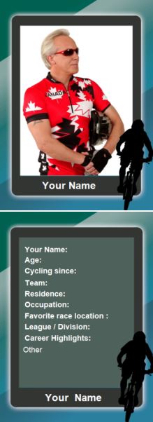 MyTradingCards.com - Make Your own Biking Cards