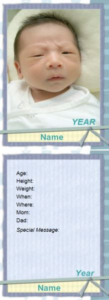 MyTradingCards.com - Make Your own Baby Trading Cards