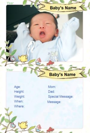 MyTradingCards.com - Make Your own Baby Trading Cards