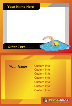 MyTradingCards.com - Make Your own Swimming Cards