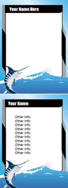 MyTradingCards.com - Make Your own Fishing Cards