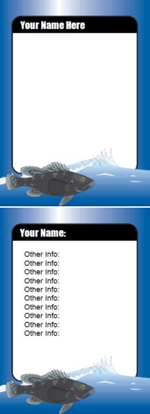 MyTradingCards.com - Make Your own Fishing Cards