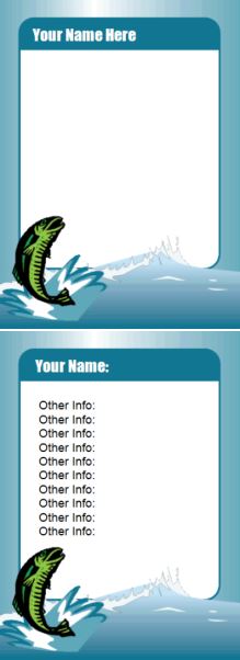 MyTradingCards.com - Make Your own Fishing Cards