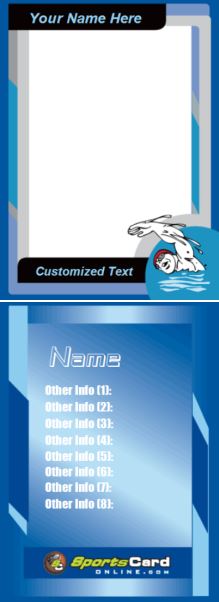 MyTradingCards.com - Make Your own Swimming Cards