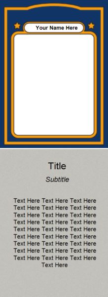 MyTradingCards.com - Make Your own Vintage Style Cards